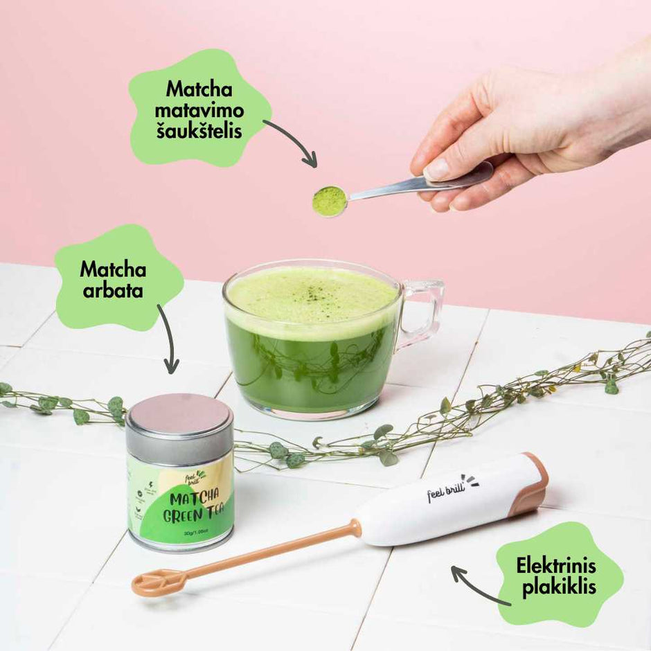 Matcha arbata ir rinkiniai – Feel Brill
